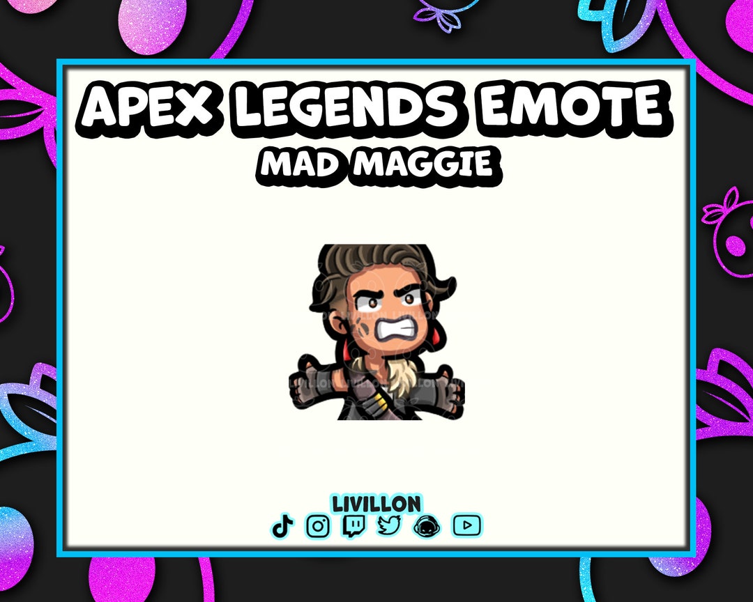 APEX LEGENDS Mad Maggie Emote - Twitch, Discord and Youtube - Etsy