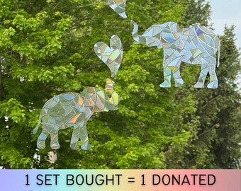 Elephant Window Decal - Etsy