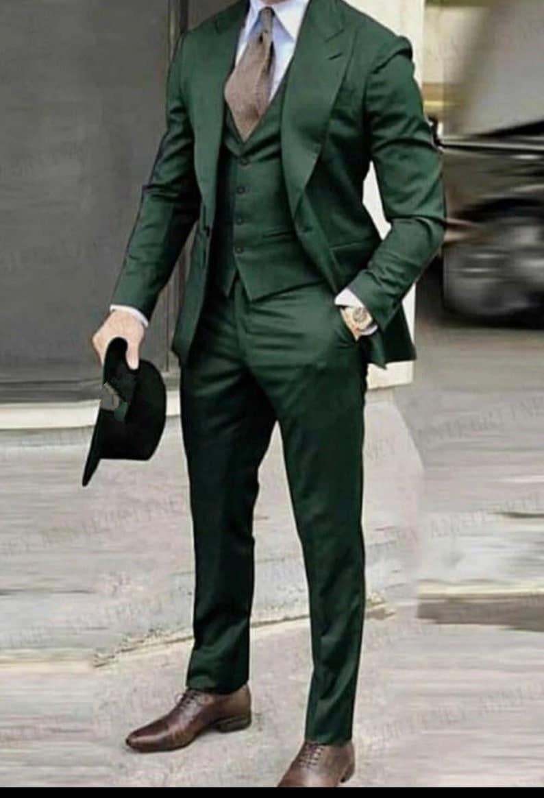 Men Suits Men Dark Green Suits Suits for Men Dark Green - Etsy