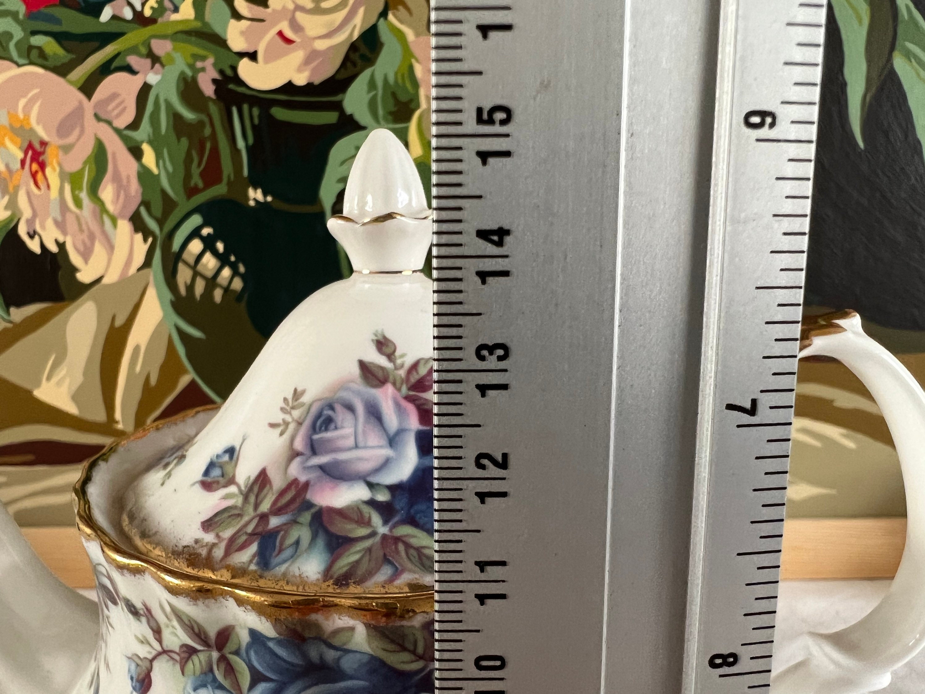 Royal Albert MOONLIGHT Rose Tea Set Avon Shaped Floral Tea - Etsy