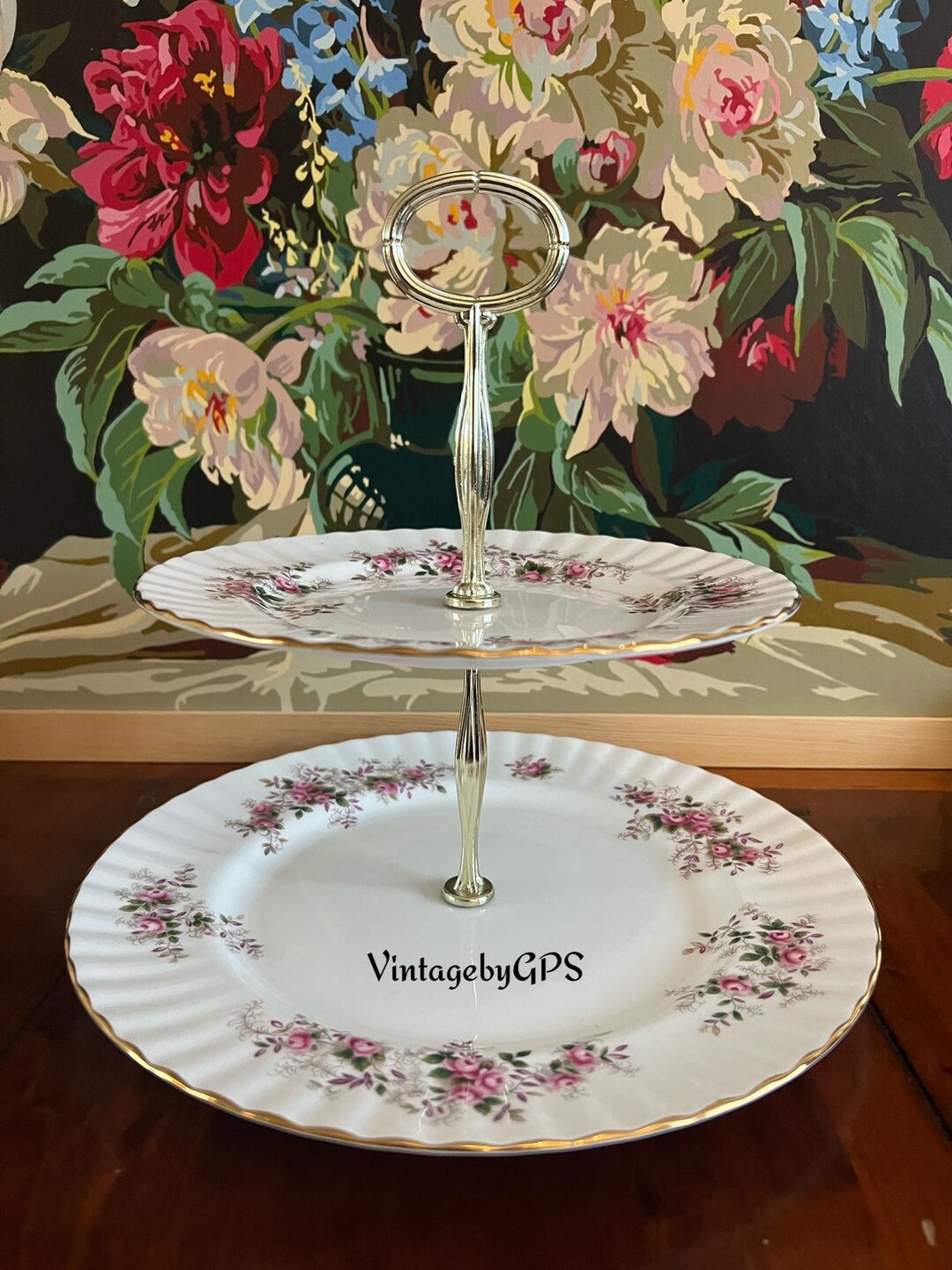 Royal Albert Lavender Rose 2 Tier Cake Stand - Etsy