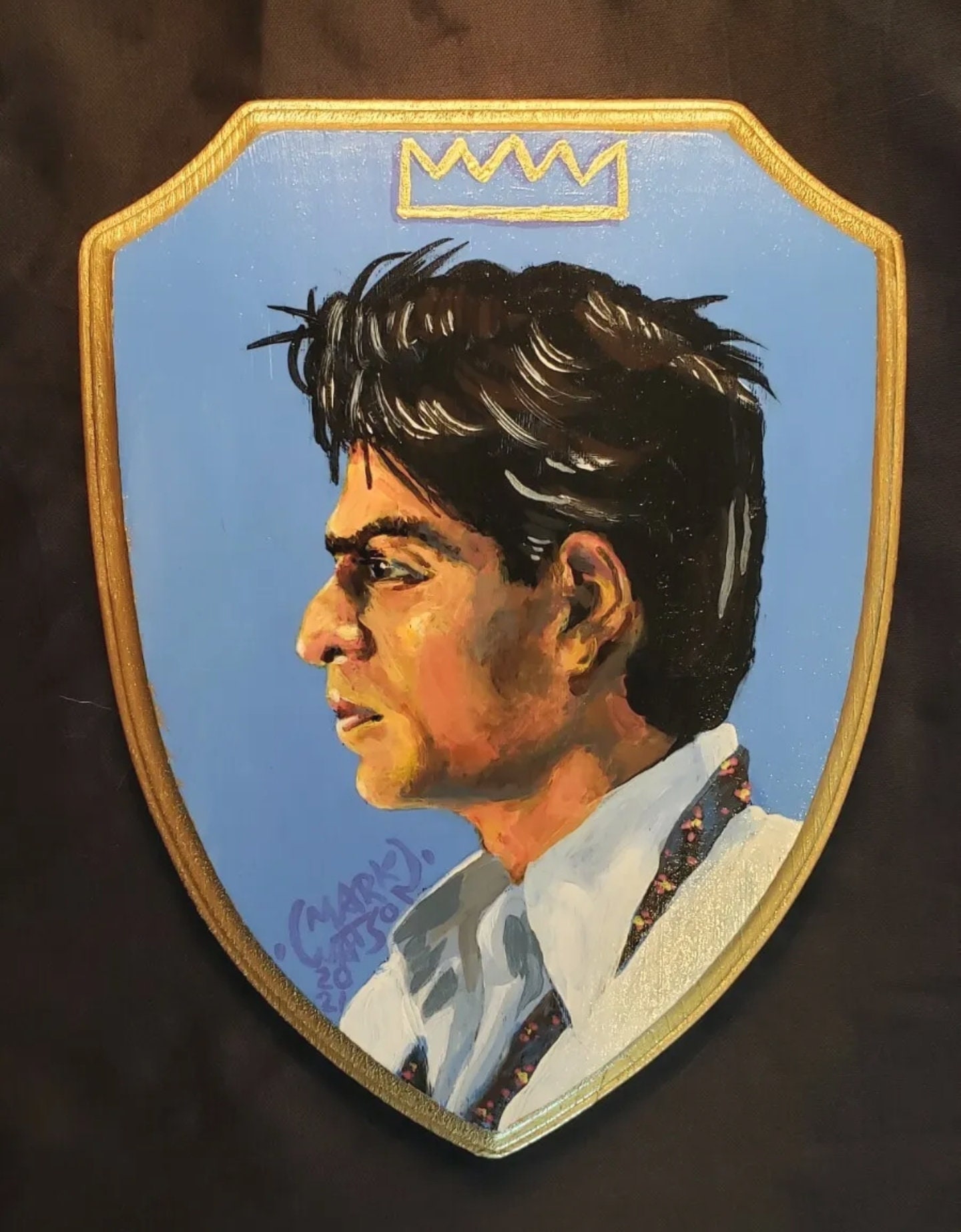 SRK Shah Rukh Khan King of Bollywood Acrylic Portrait - Original ...
