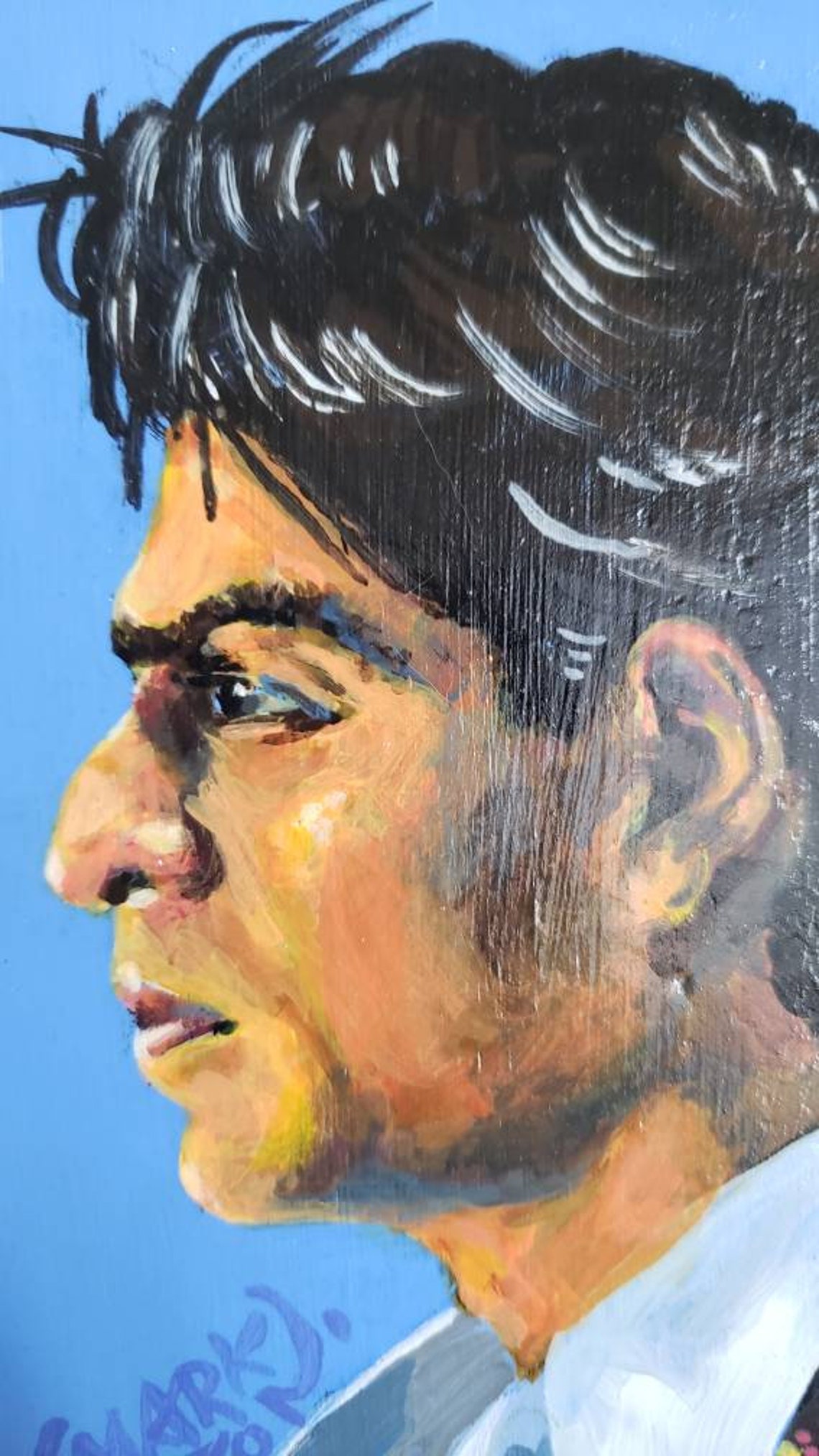 SRK Shah Rukh Khan King of Bollywood Acrylic Portrait - Original ...
