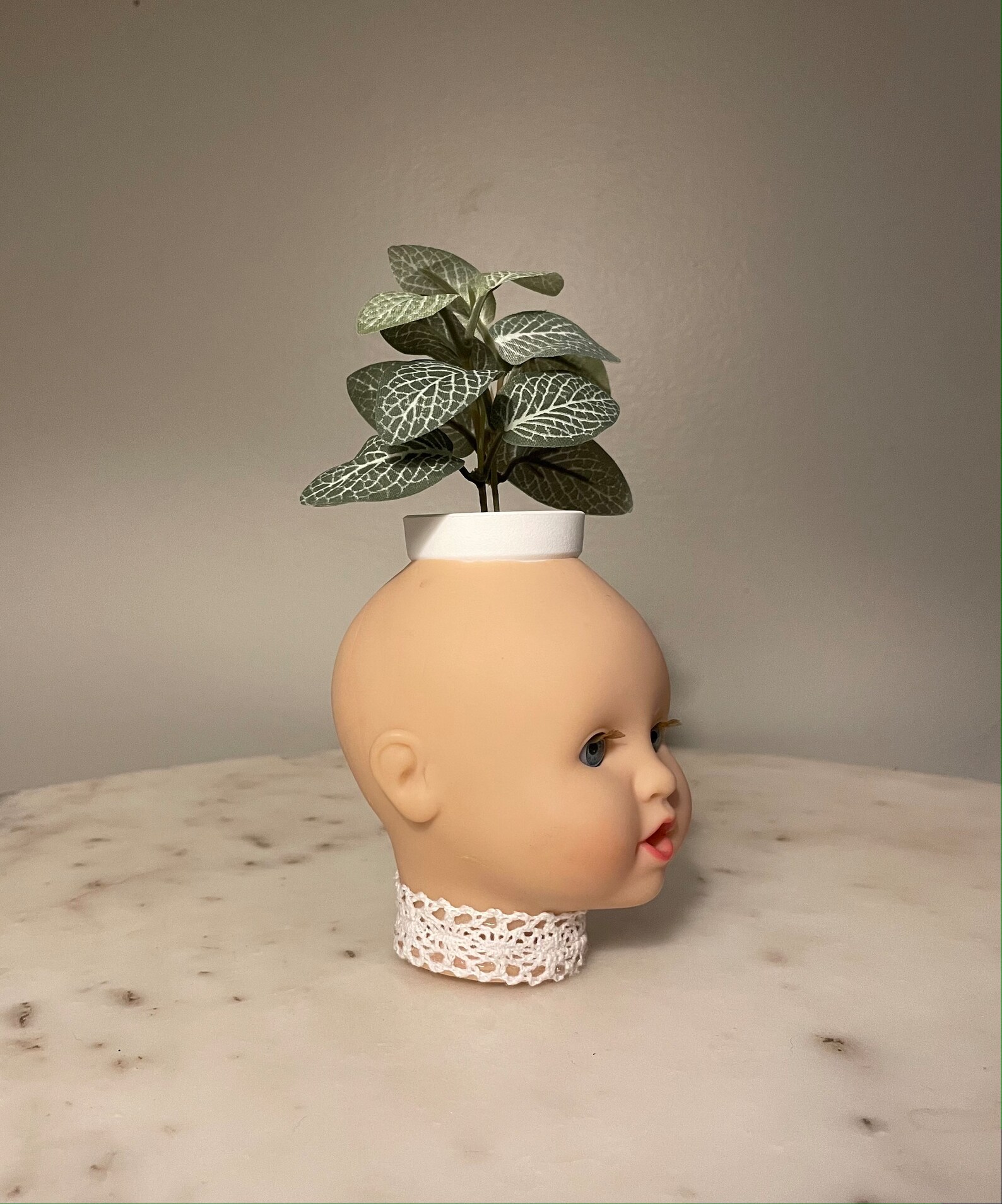 OOAK Creepy Altered Doll Head Planter- Rory - Etsy