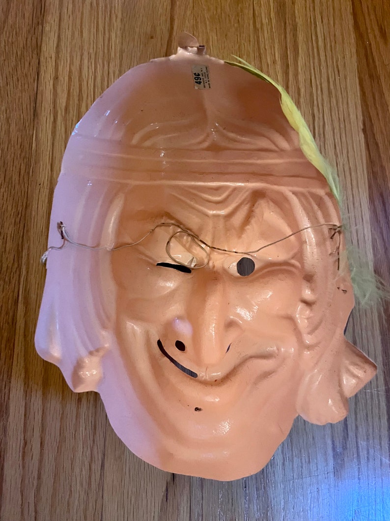 Vintage Ben Cooper Halloween Mask- Native American - Etsy