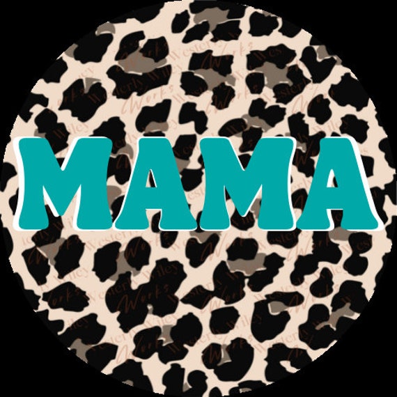 Freshie Rounds Cardstock Rounds Stickers PNG Leather Leopard | Etsy