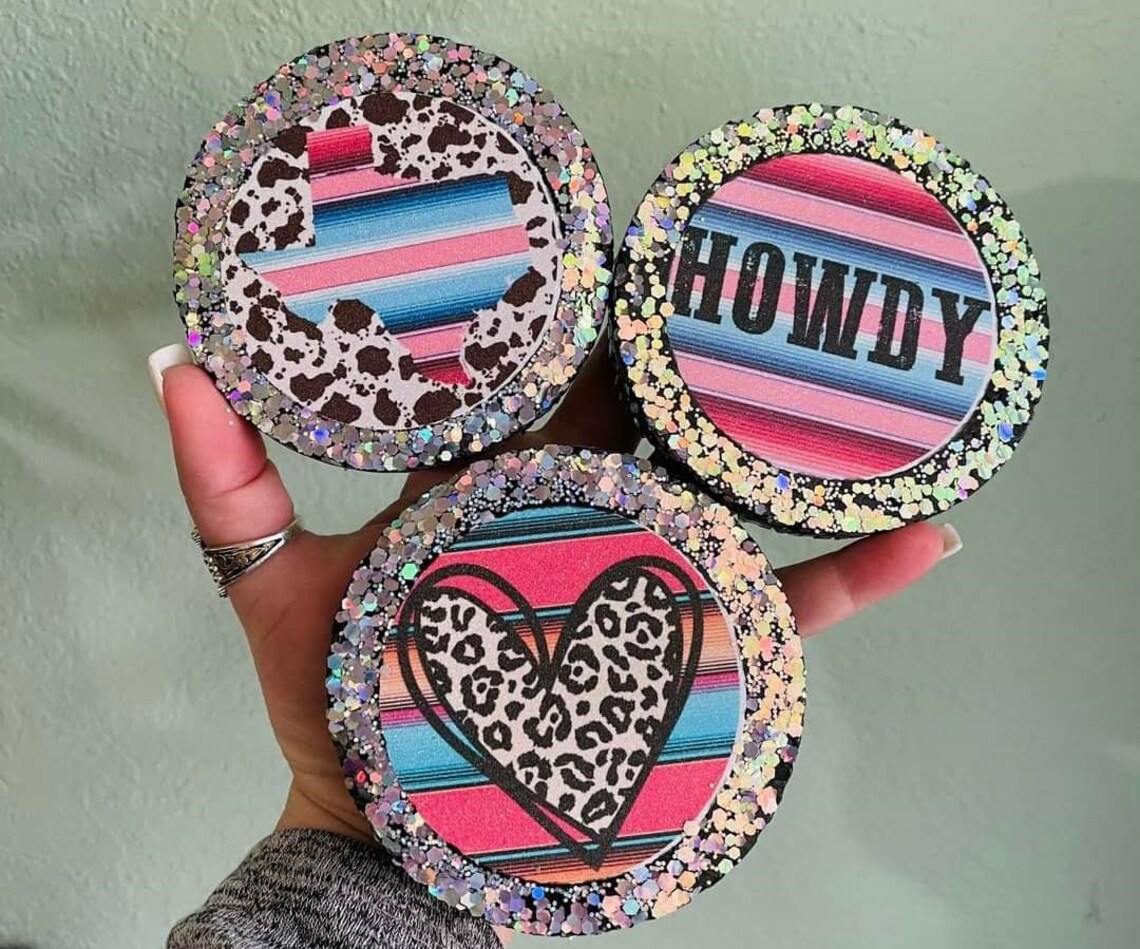 SERAPE HEART Leopard Cheetah Spring Retro Rainbow Traditional Freshie ...