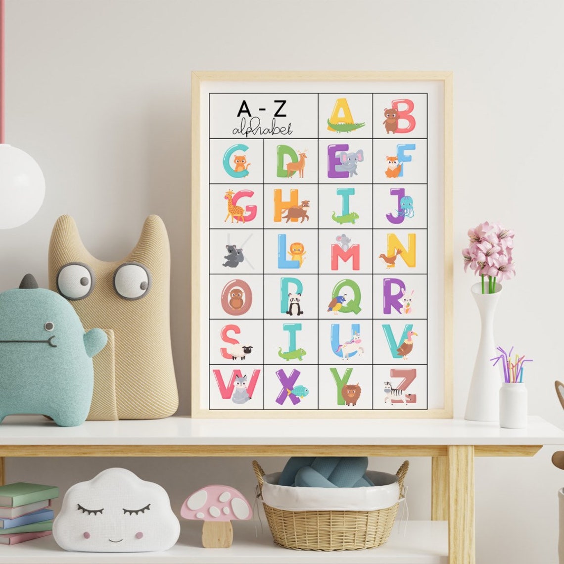 Alphabet Poster for Kids Alphabet Printable Kids Alphabet - Etsy Canada