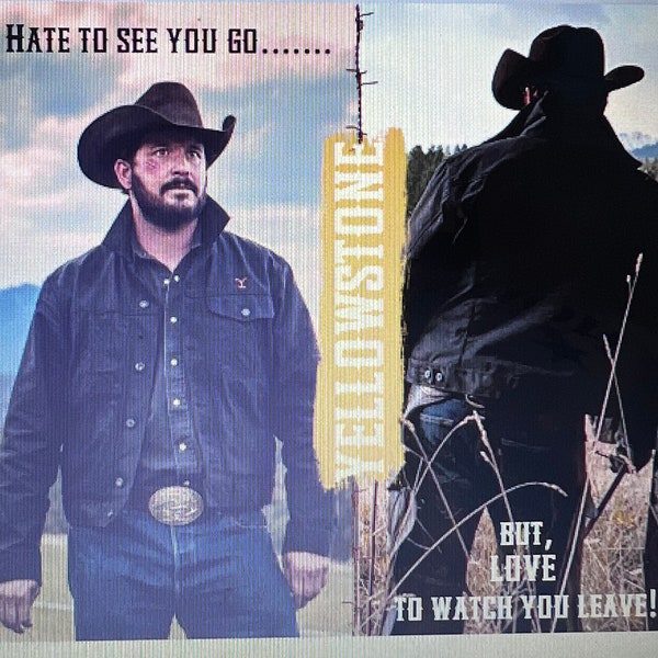 Yellowstone Rip Glasses - Etsy