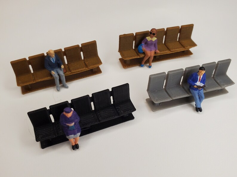 HO Scale Station Platform Seats Model Railway Lot of Four - Etsy