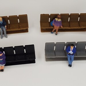 HO Scale Station Platform Seats Model Railway Lot of Four - Etsy