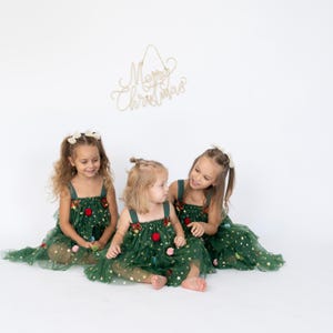 Toddler Christmas Dress, Matching Sisters Outfit, My First Christmas ...
