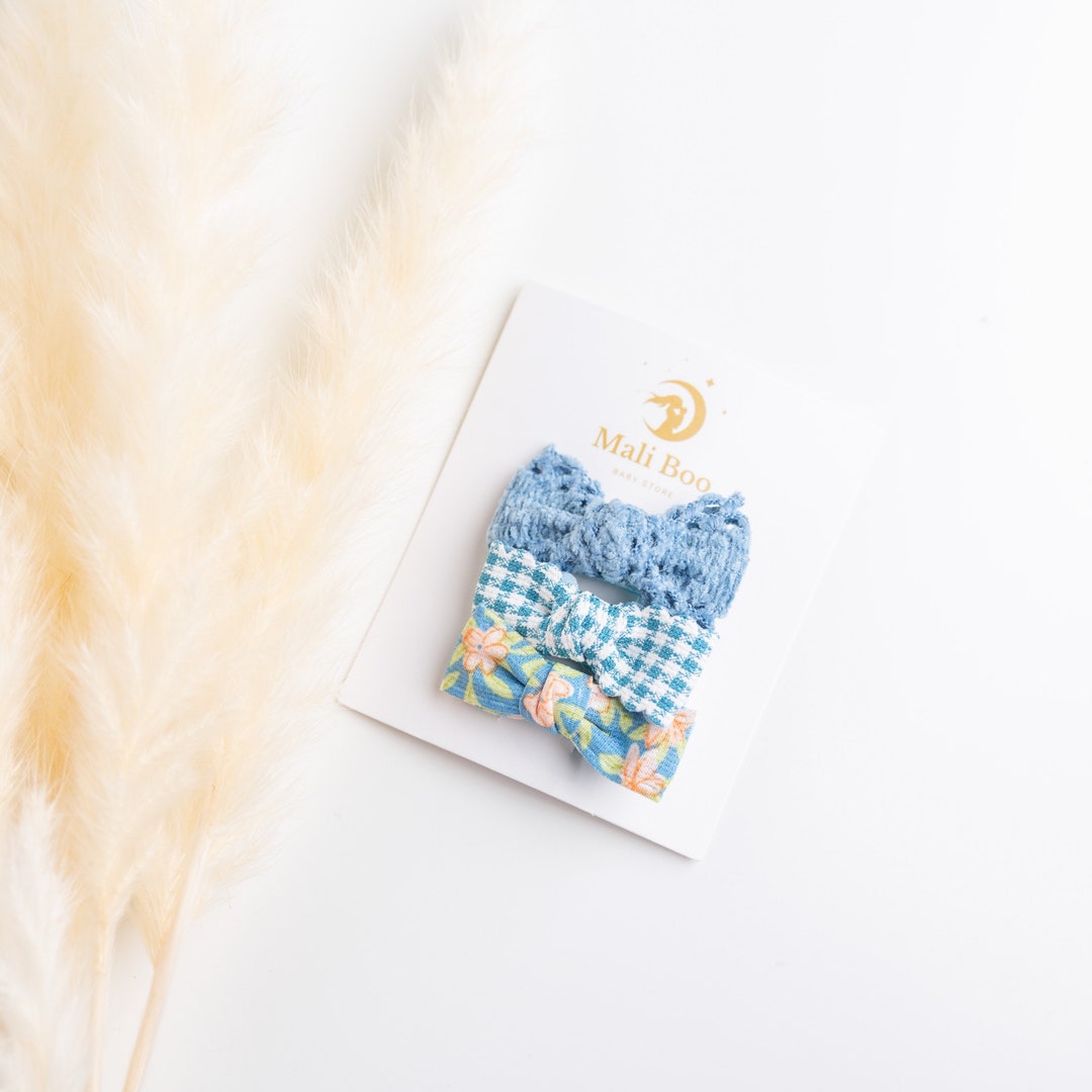 Baby Bow Set, Baby Hair Clips, Little Girl Hair Clip, Mini Bow Clips ...