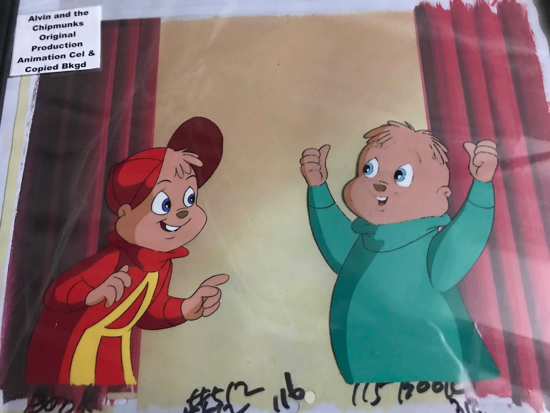 Alvin and the Chipmunks Animation Cel - Etsy