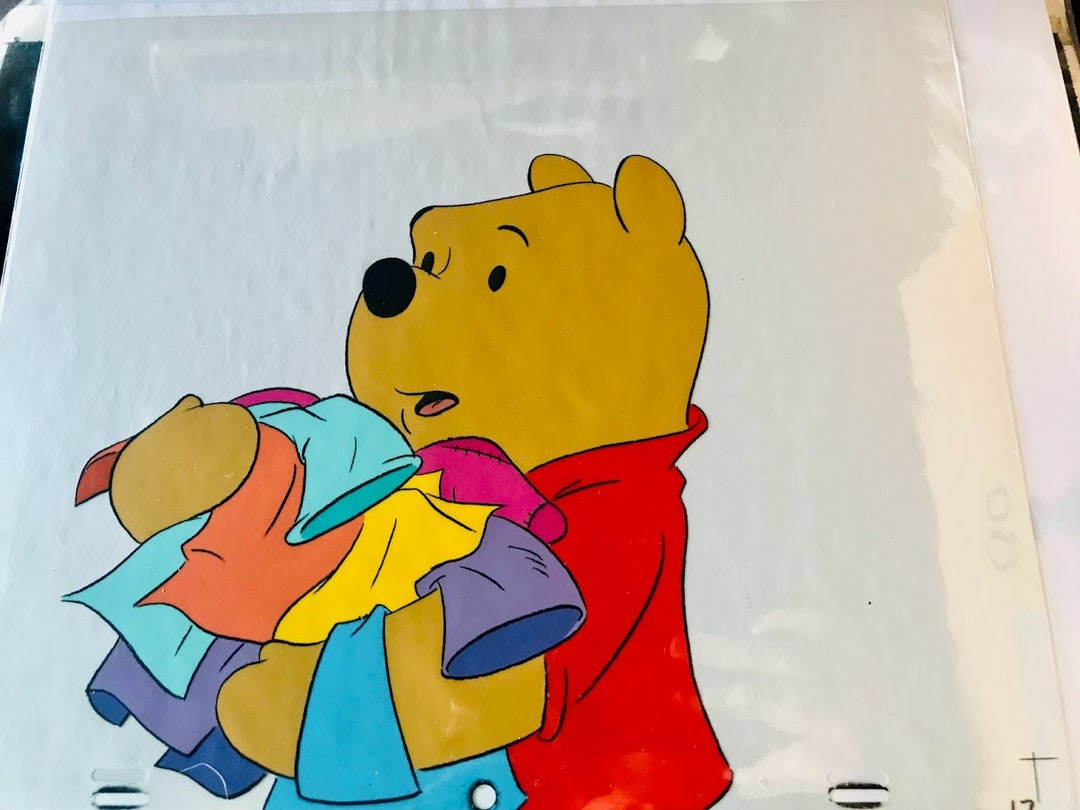 Pooh Animation Cel - Etsy