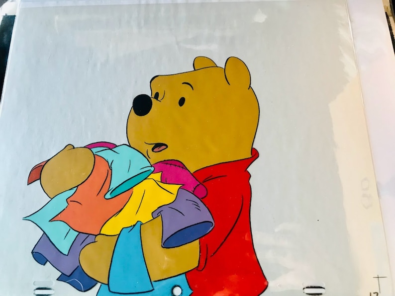 Pooh Animation Cel - Etsy