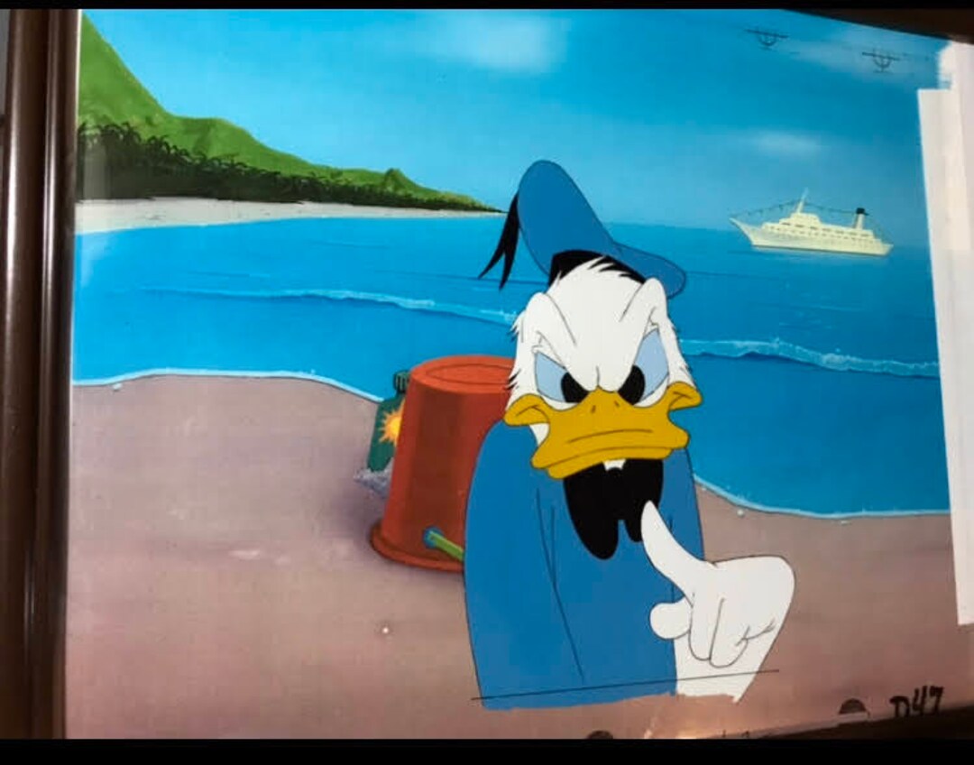 Donald Duck Animation Cel - Etsy