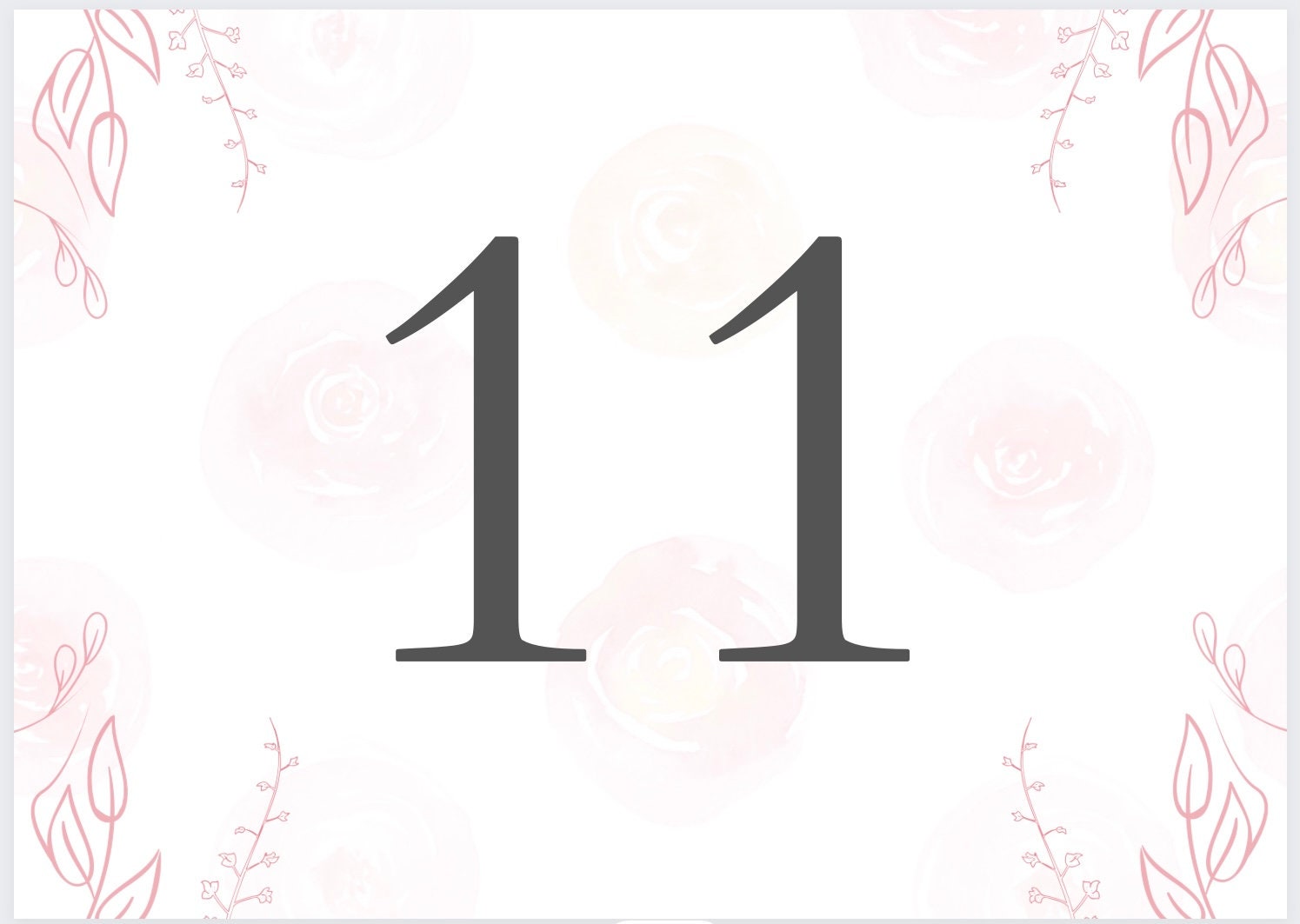 Table Numbers 1-30 Printable Template Download Available Immediately ...