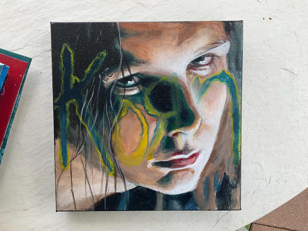 Korn Acrylic Painting - Etsy