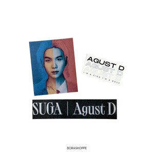 Agust D Acrylic Keychain / Sticker Pack - Etsy