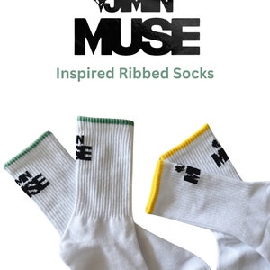 BTS Inspired Ribbed Socks - Etsy