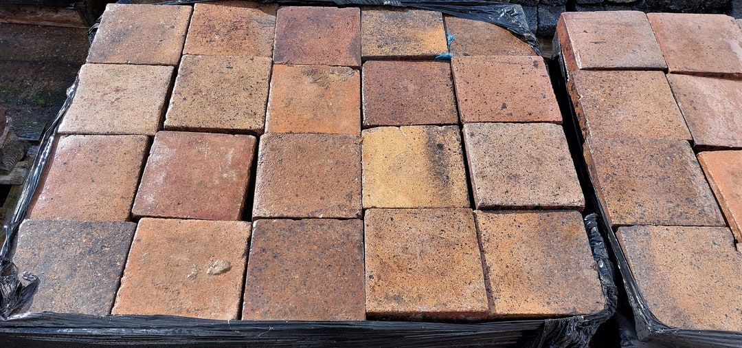 Reclaimed Victorian Quarry Tiles 238 X 239 X 62mm 16.5 M2 - Etsy