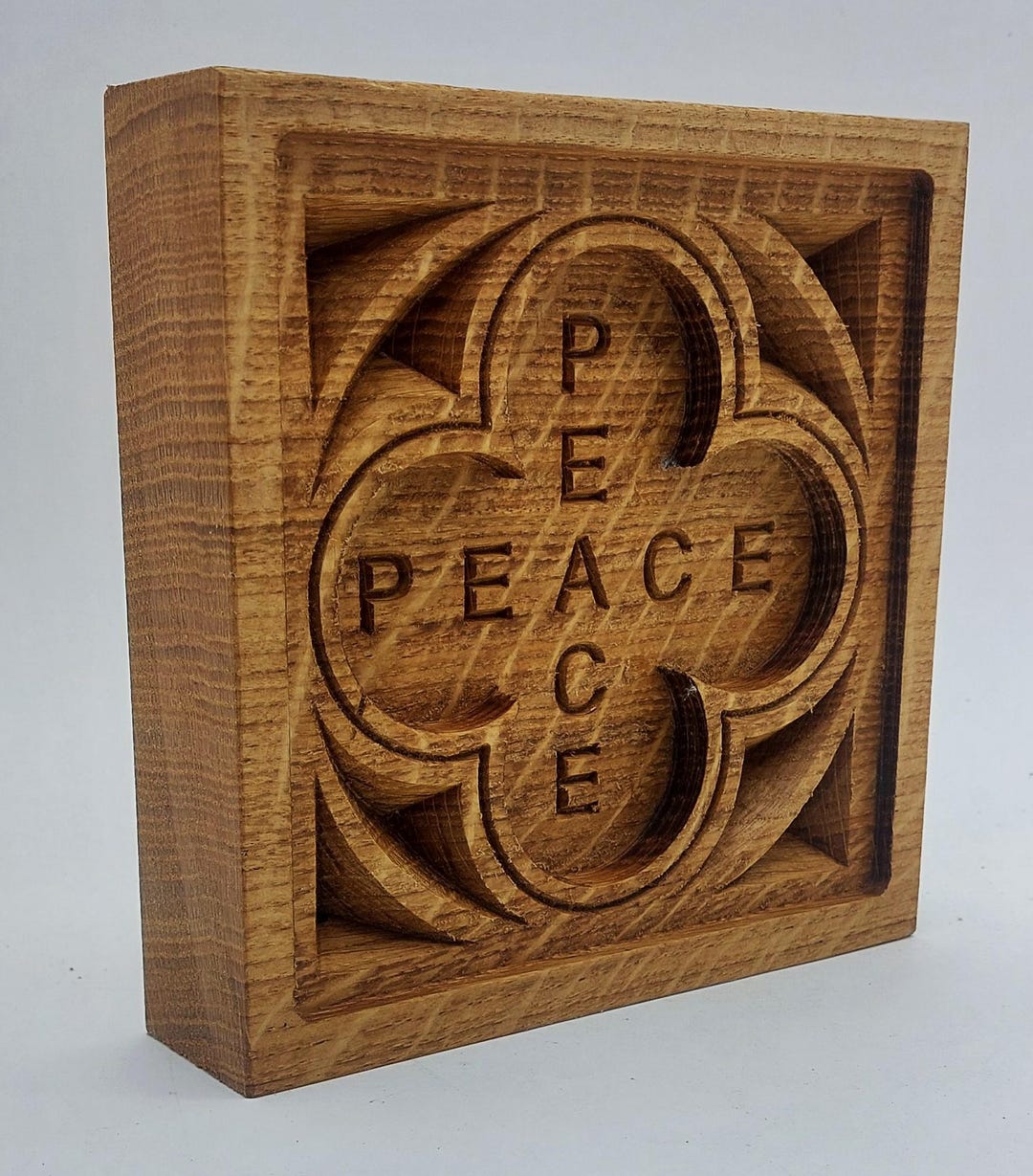 A Quatrefoil in Reclaimed Oak, Hand Crafted 170mm X 179mm X 40mm - Etsy