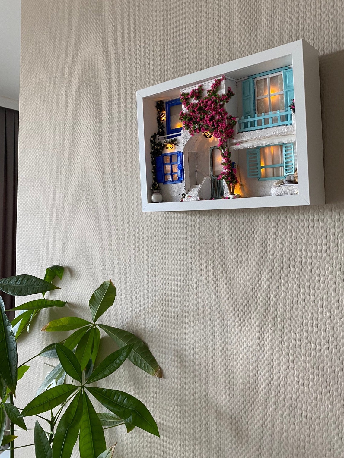 3d Wall Art Shadow Box Miniature Mediterranean Style Diorama - Etsy