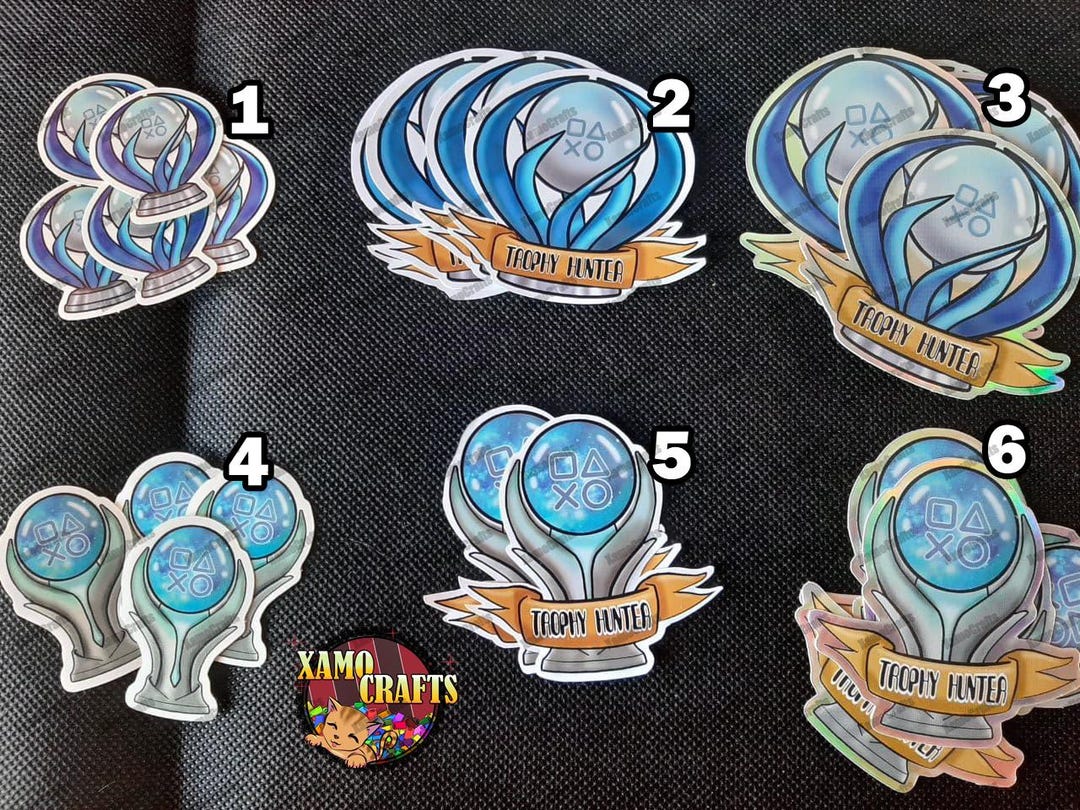 Playstation Platinum Trophy Stickers - Classic and New - Stickers [6 ...