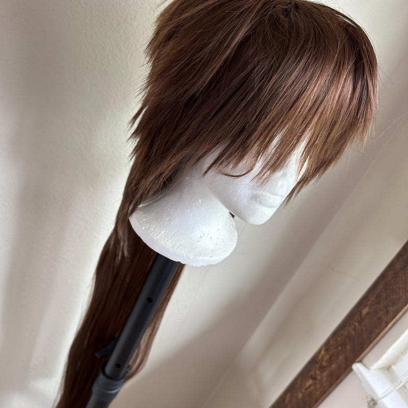 Brown Wig Emo - Etsy
