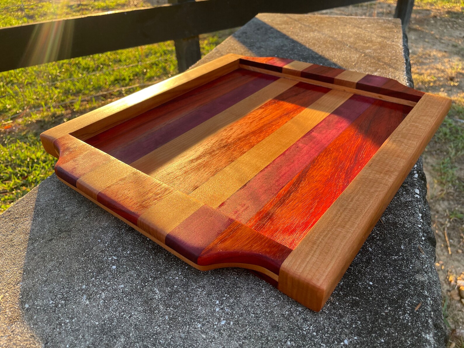 Vermilion Heart Tray - Etsy