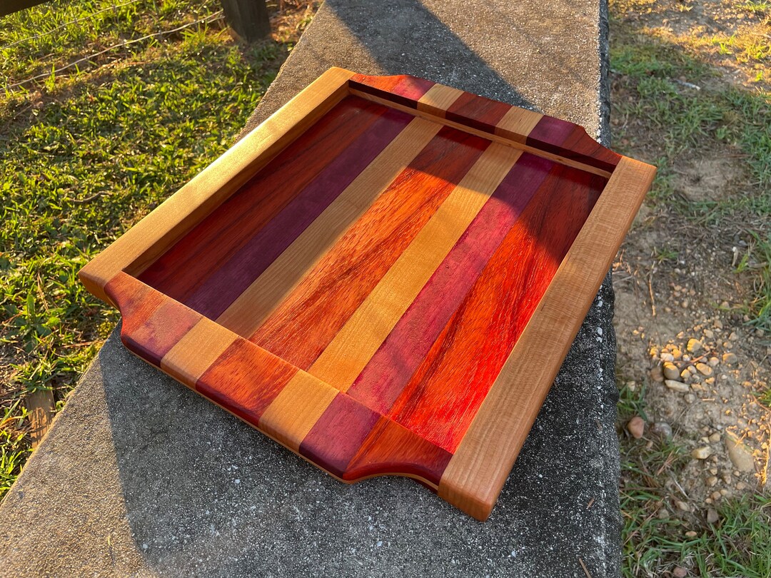 Vermilion Heart Tray - Etsy