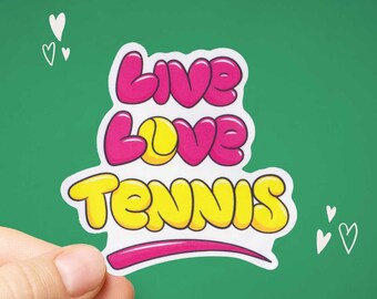 Tennis Stickers - I Love Tennis Sticker Pack - 2 Pcs - Don't Make Me ...