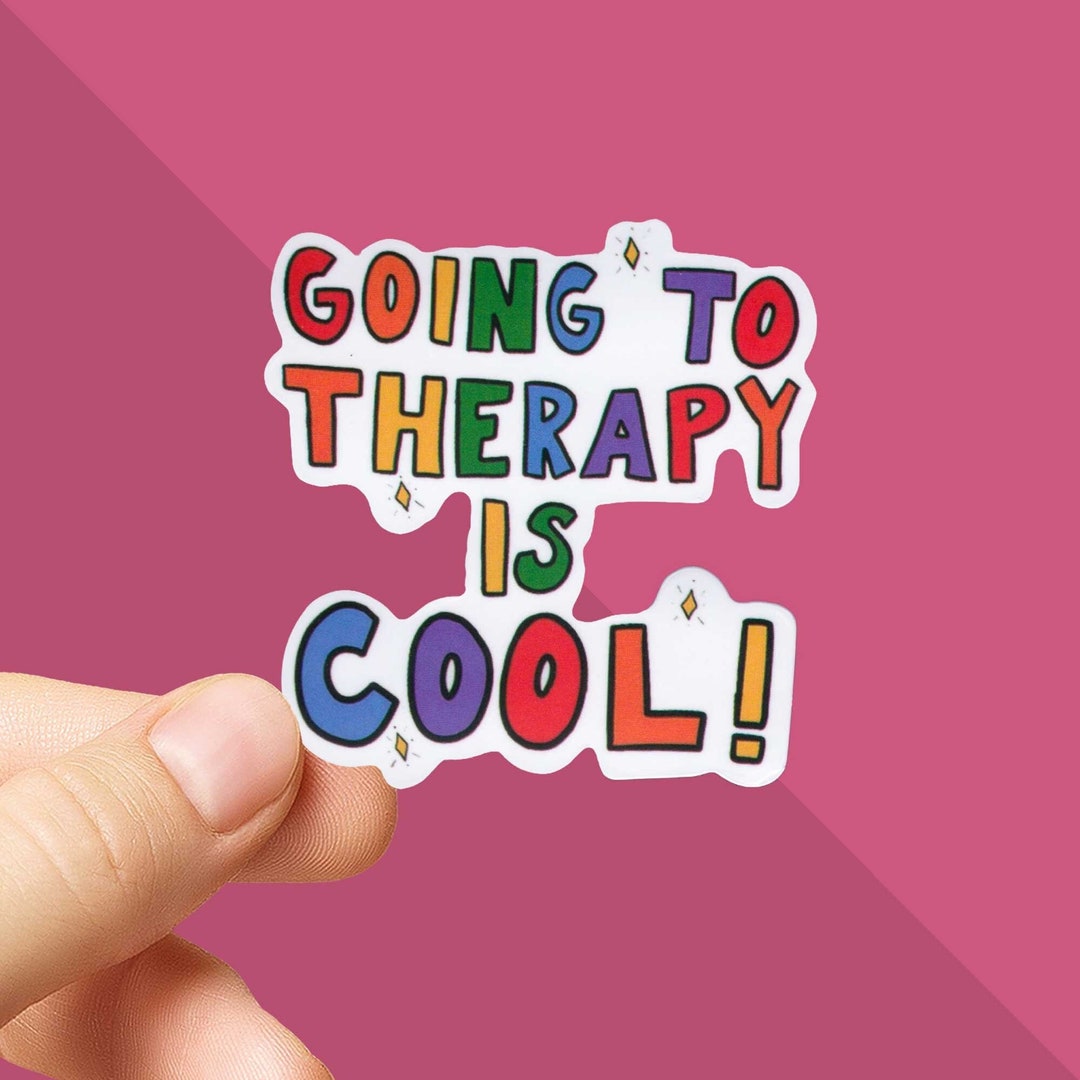Going to Therapy is Cool Sticker Therapist Sticker Self Improvement ...