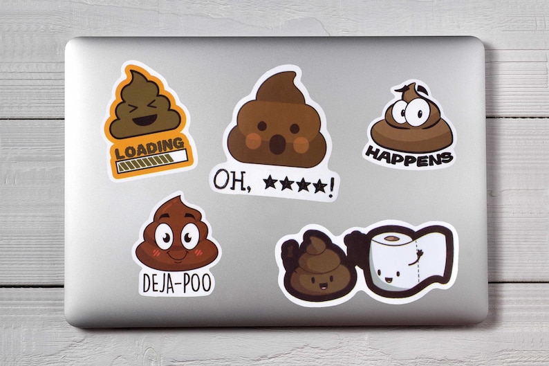 Poop Sticker - Shit Head Sticker - Poo Emoji - Poo Gifts - Fun Novelty ...