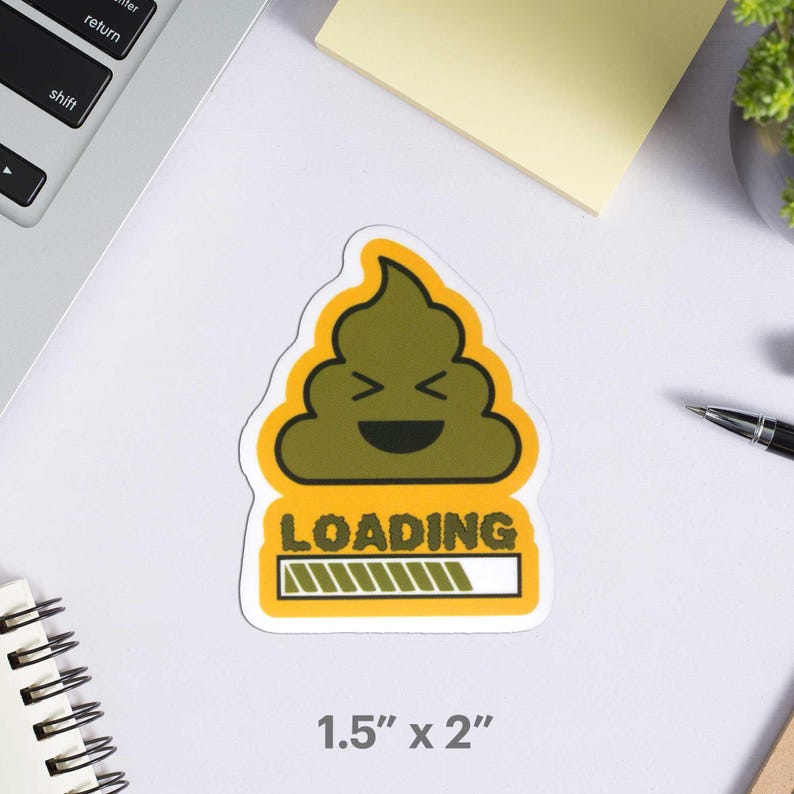 Poop Sticker - Shit Head Sticker - Poo Emoji - Poo Gifts - Fun Novelty ...