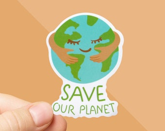 Love Our Planet Sticker Earth Day Decal Mother Earth Sticker ...