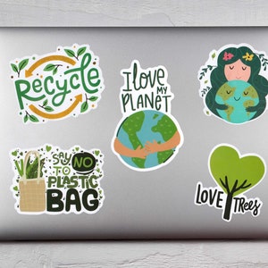 I Love My Planet Sticker - Earth Day Gift - Environmental Sticker ...