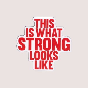 This is What Strong Looks Like Sticker - Workout Sticker - Gym Fitness ...