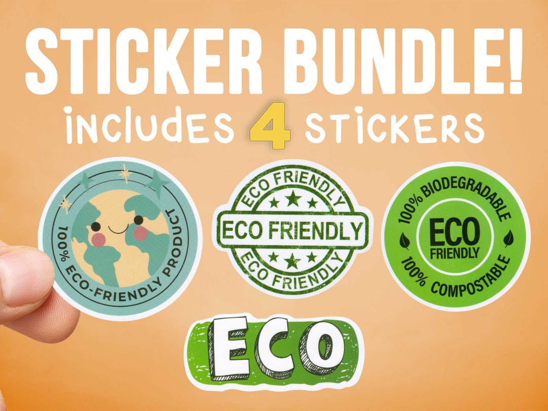 Eco Friendly Sticker Pack - Go Green Stickers - Mother Earth Sticker ...