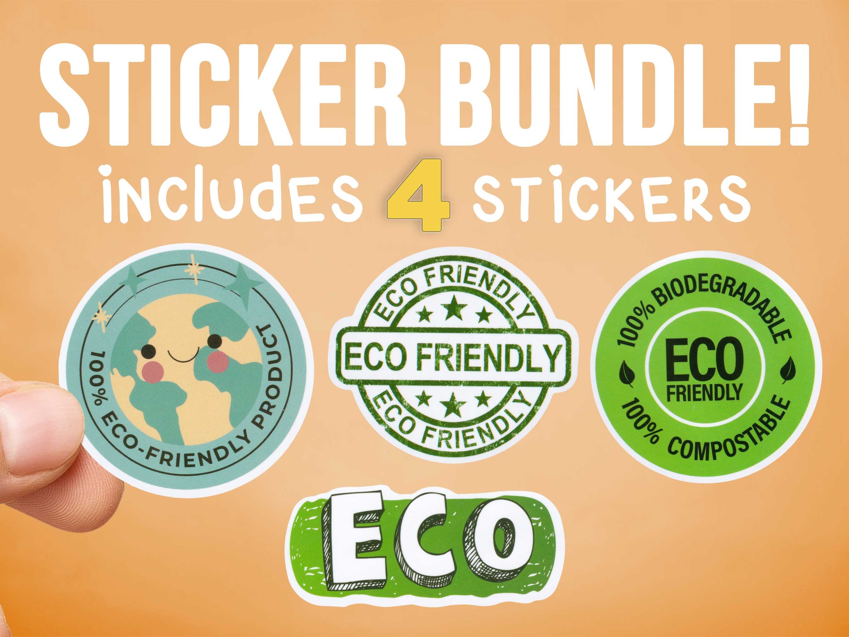 Eco Friendly Sticker Pack Go Green Stickers Mother Earth - Etsy