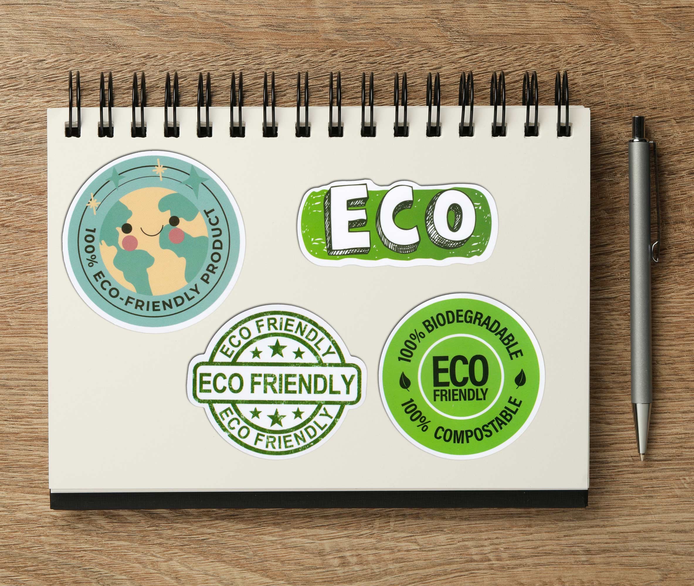 Eco Friendly Sticker Pack Go Green Stickers Mother Earth - Etsy
