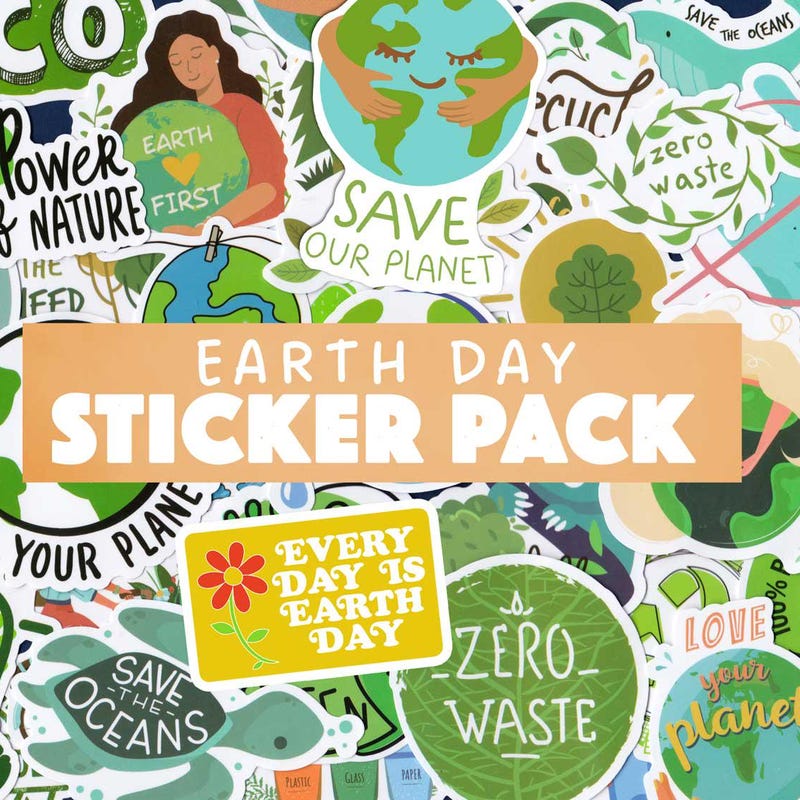 Earth Day Stickers - Etsy