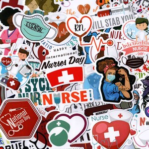 Nurse Stickers Healthcare Hero Nursing Stickers RN Stickers Nurse Life ...