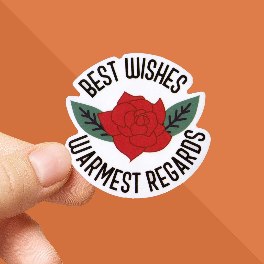 Schitt's Creek Sticker - Best Wishes Warmest Regards Decal - David Rose ...