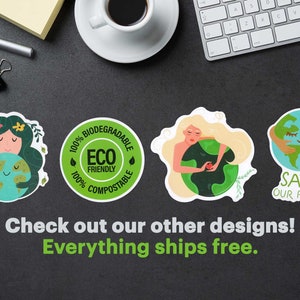 I Love My Planet Sticker - Earth Day Gift - Environmental Sticker ...