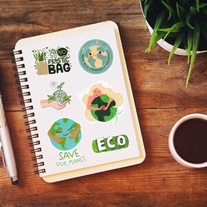 I Love My Planet Sticker - Earth Day Gift - Environmental Sticker ...
