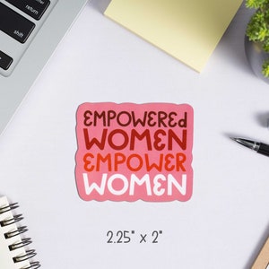 Girl Power Sticker - Empowered Women Empower Women Sticker - Feminism ...