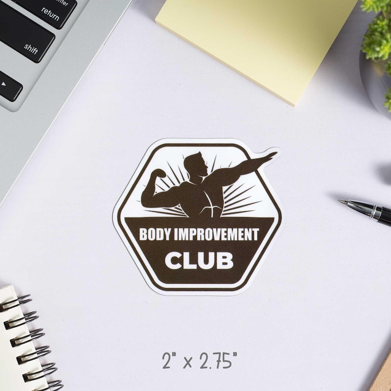 Gym Sticker - Weight Lifting Sticker - Bodybuilding Sticker - Workout ...