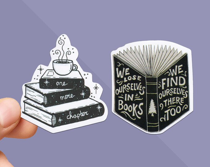 Reading Sticker - Book Lover Sticker - Book Club Sticker - Book Nerd ...
